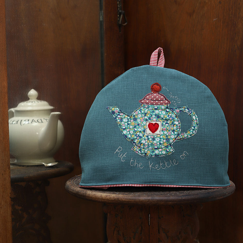 embroidered teapots tea cosy by poppy treffry – Poppy Treffry
