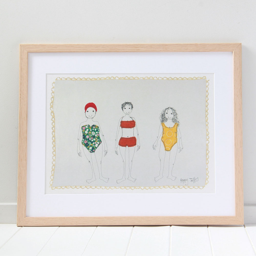 bathers - A3 print – Poppy Treffry