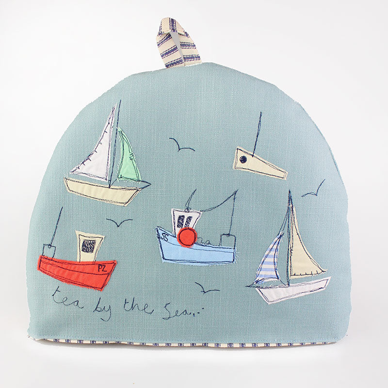 boats - tea cosy by Poppy Treffry