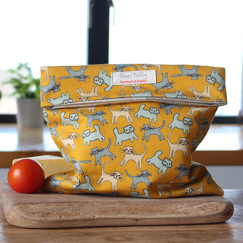 cat lunchbag by Poppy Treffry