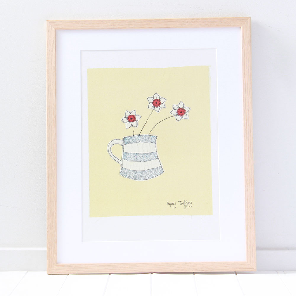 Narcissi - A3 print – Poppy Treffry
