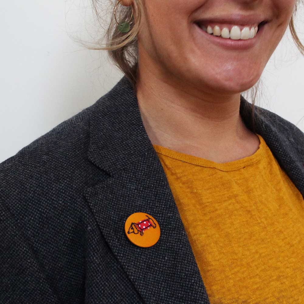 dachshund - pretty badge – Poppy Treffry