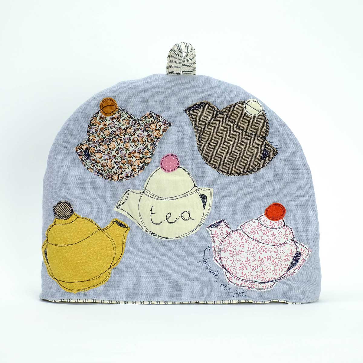 embroidered teapots tea cosy by poppy treffry – Poppy Treffry