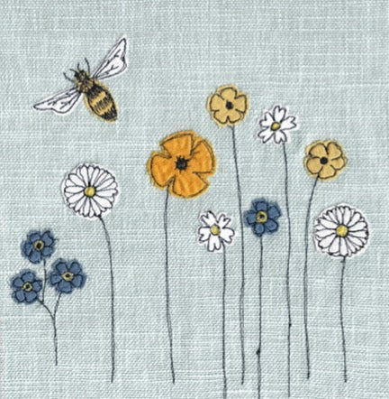 wild flowers card – Poppy Treffry